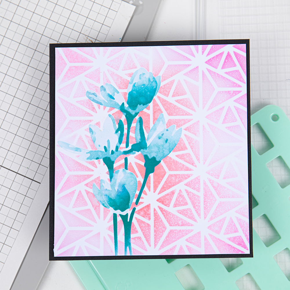 Sizzix Layered Stencils 4PK - Geo Flowers – Sizzix.com