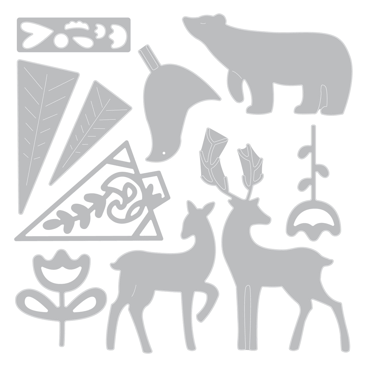 Sizzix Thinlits Die Set 10PK - Christmas Elements – Sizzix.com