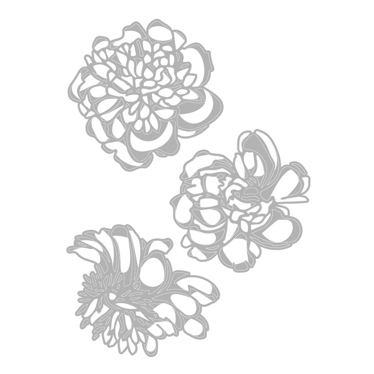 Sizzix Thinlits Die Set 3PK - Cutout Blossoms by Tim Holtz – Sizzix.com