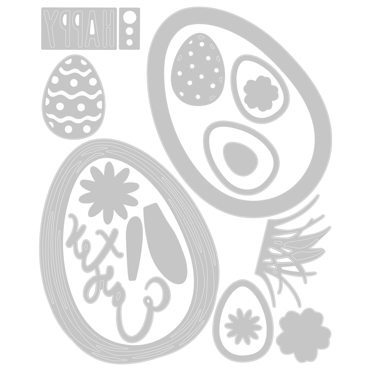 Sizzix Thinlits Die Set 17PK - Easter Sentiments – Sizzix.com