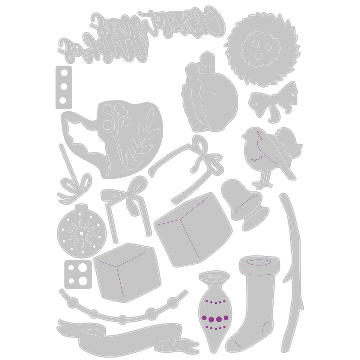 Sizzix Thinlits Die Set 20PK - Christmas Decorations – Sizzix.com