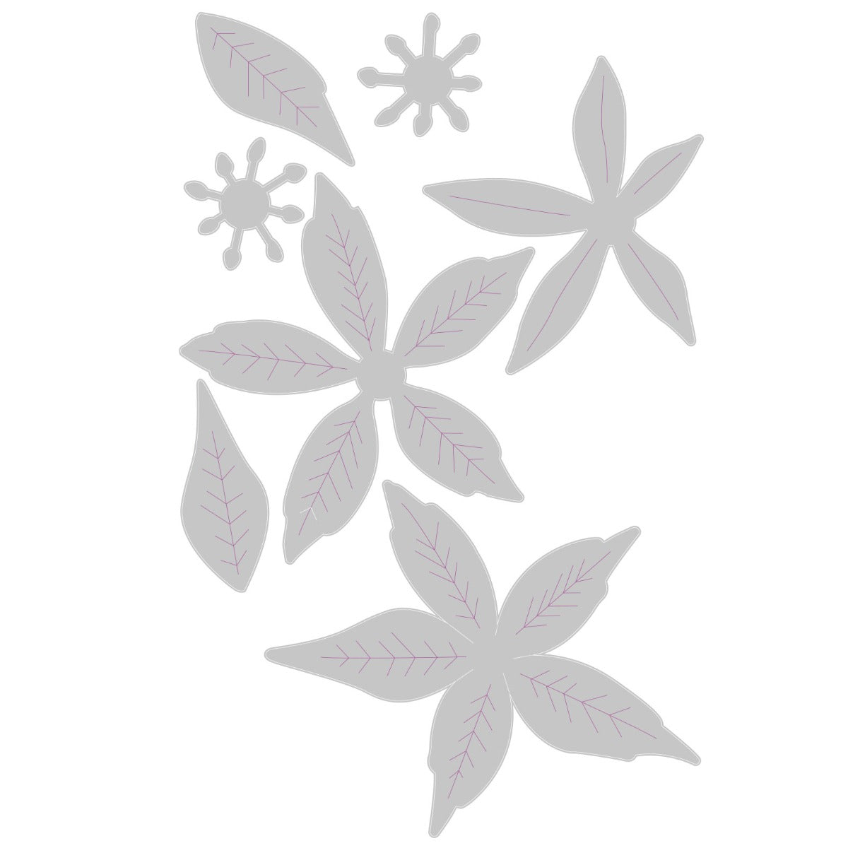 Sizzix Thinlits Die Set 7PK - Poinsettia Flower – Sizzix.com