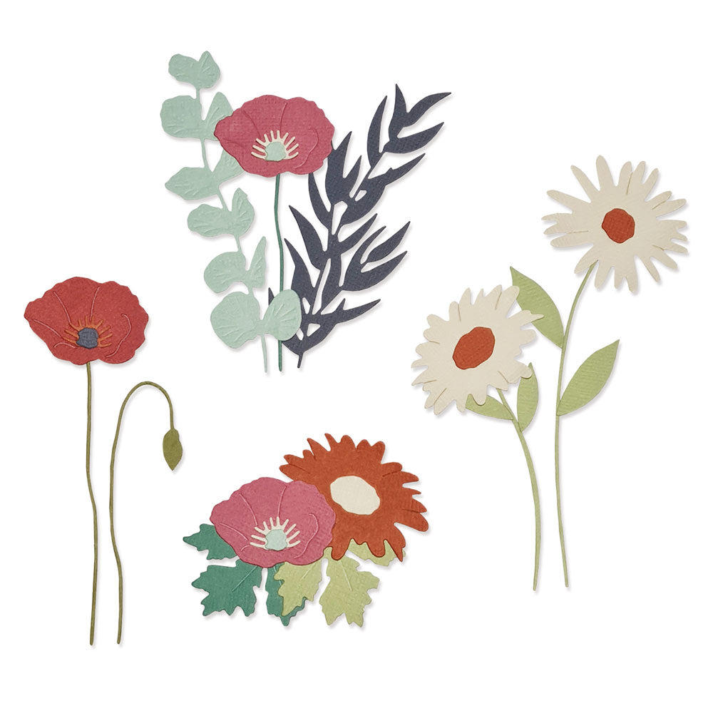 Sizzix Thinlits Die Set 16PK - Wild Blooms #2 – Sizzix.com