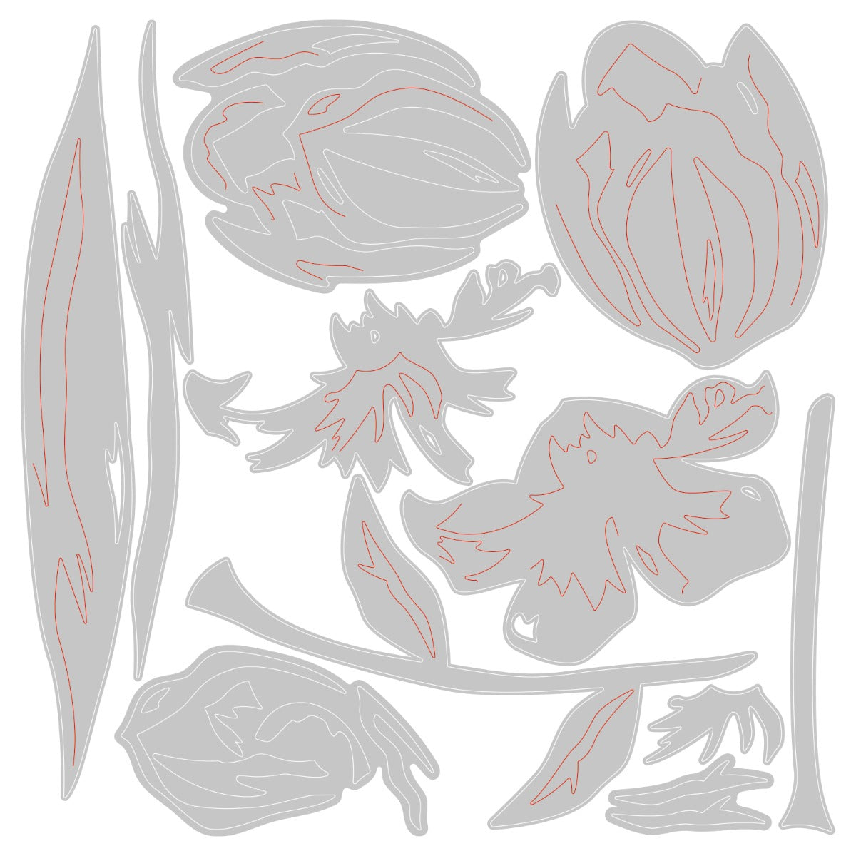 Sizzix Thinlits Die Set 11PK - Layered Spring Flowers – Sizzix.com