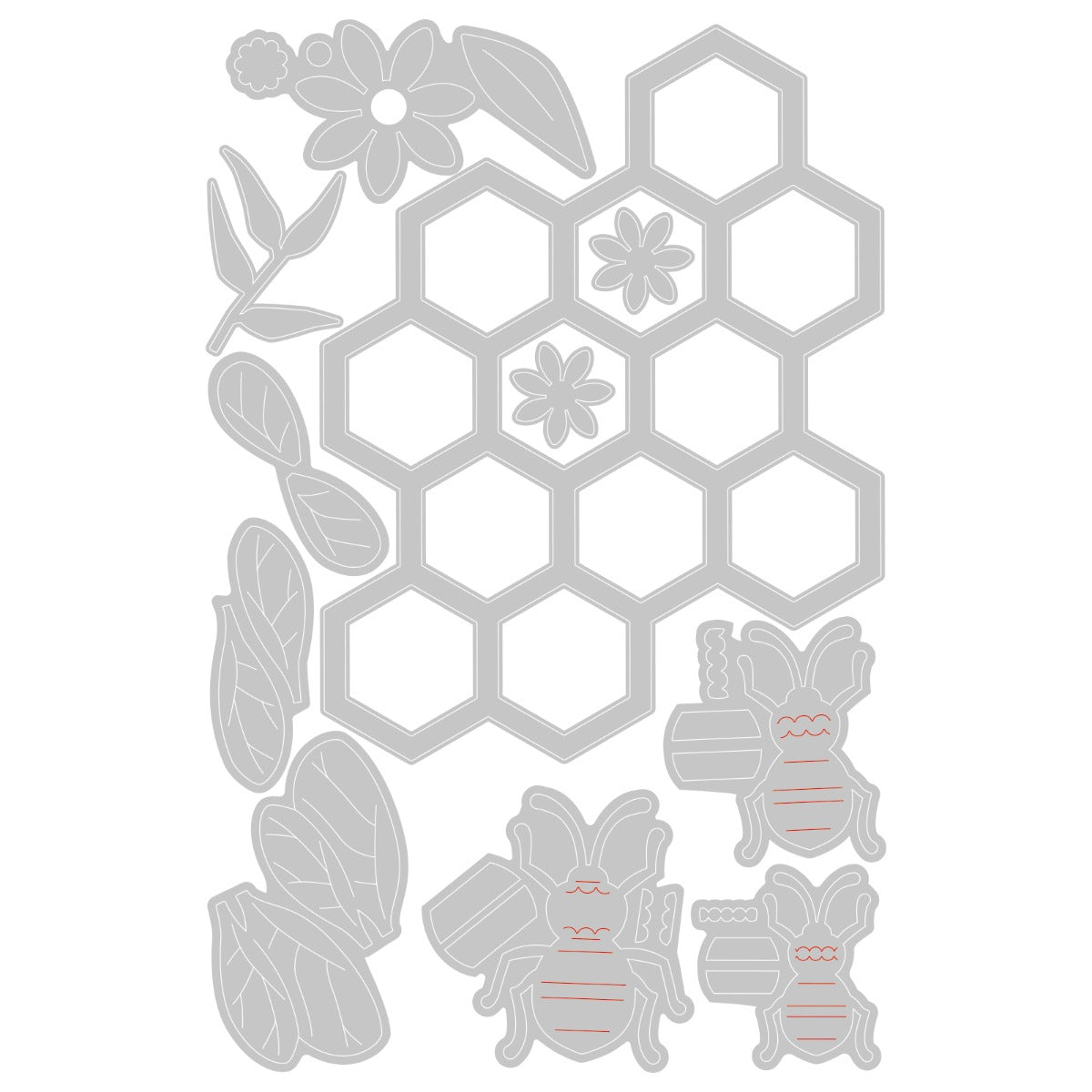 Sizzix Thinlits Die Set 11PK - Bee Hive – Sizzix.com