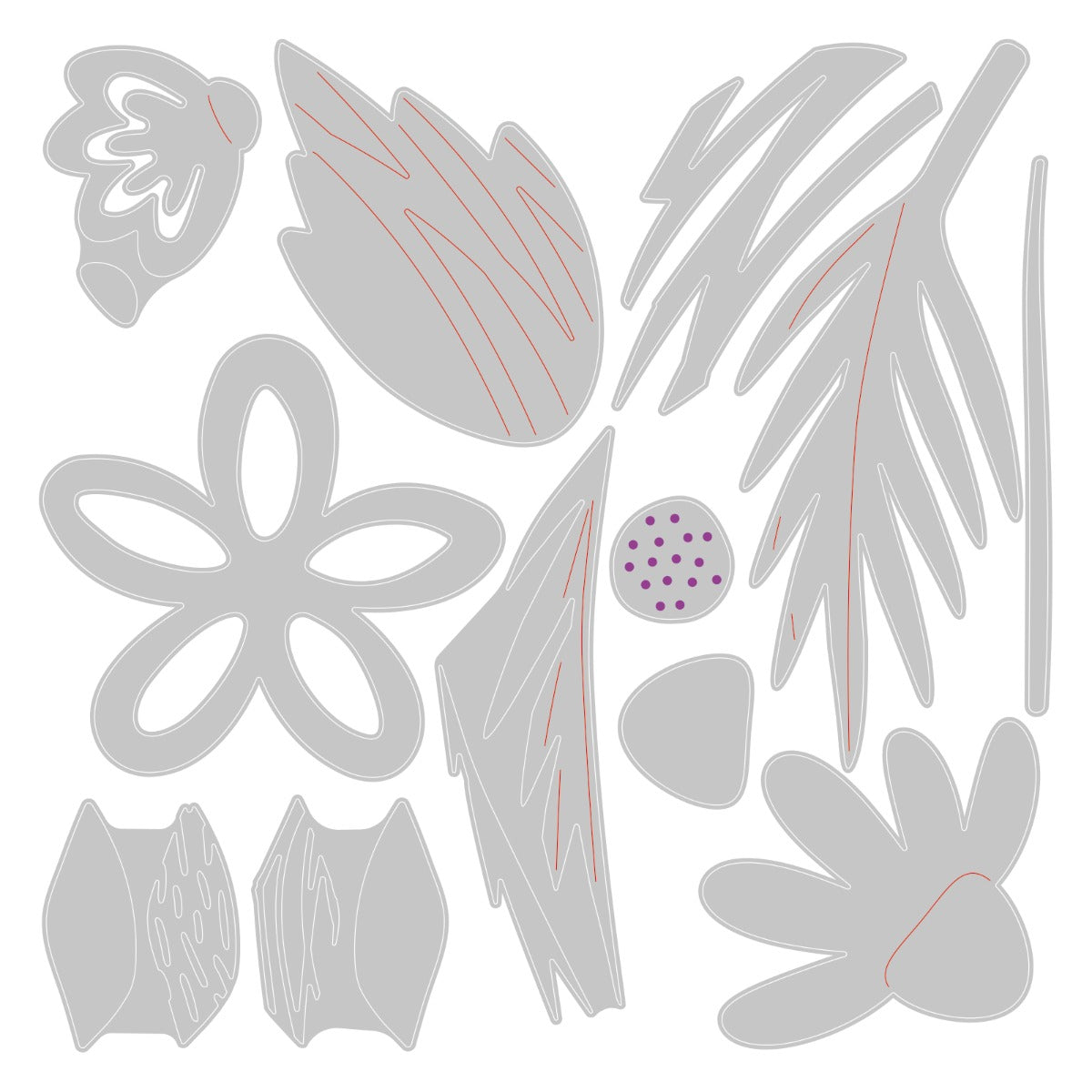 Sizzix Thinlits Die Set 12PK - Bohemian Florals – Sizzix.com