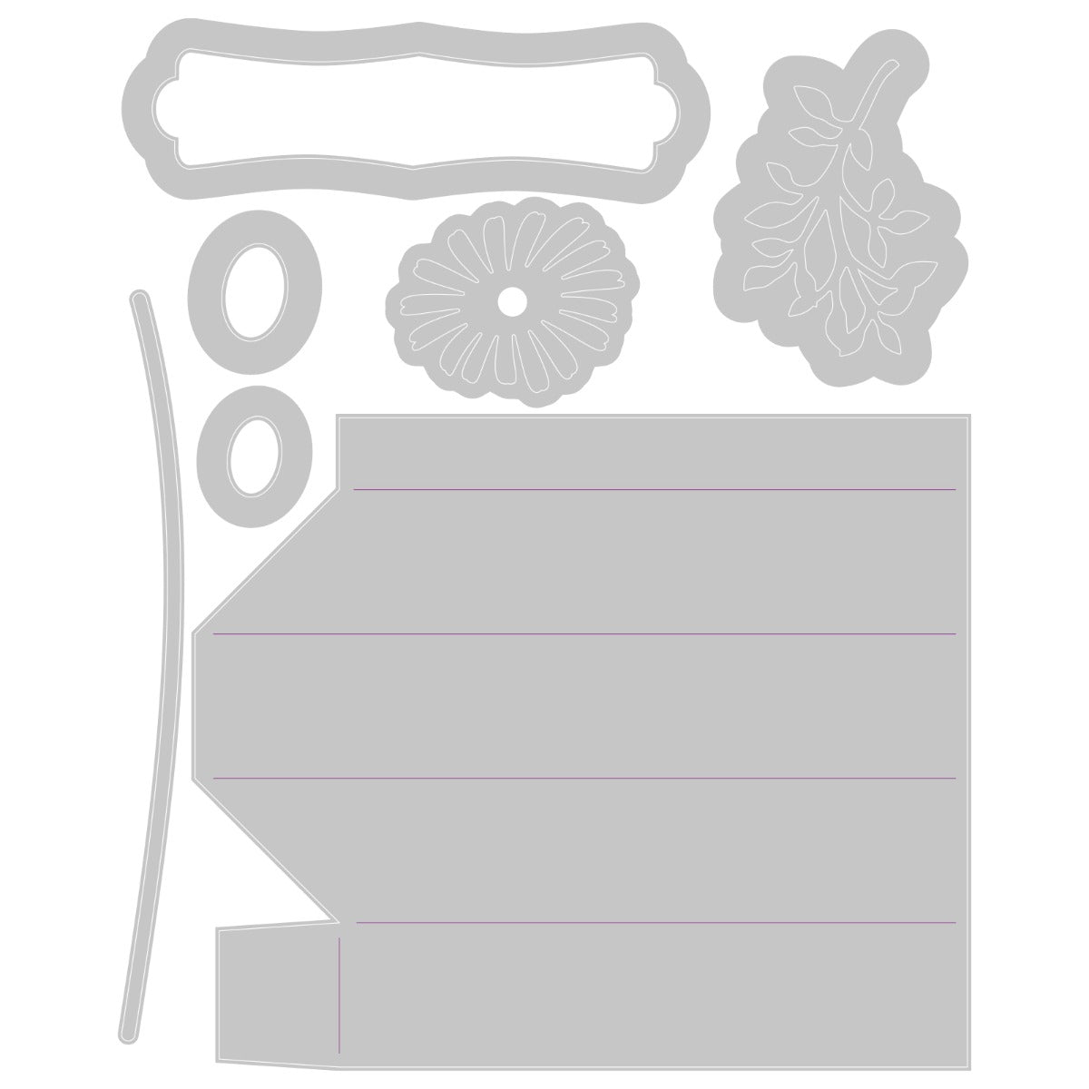 Sizzix Thinlits Die Set 7pk Shadow Box Frames 1 By Eileen Hull 0984