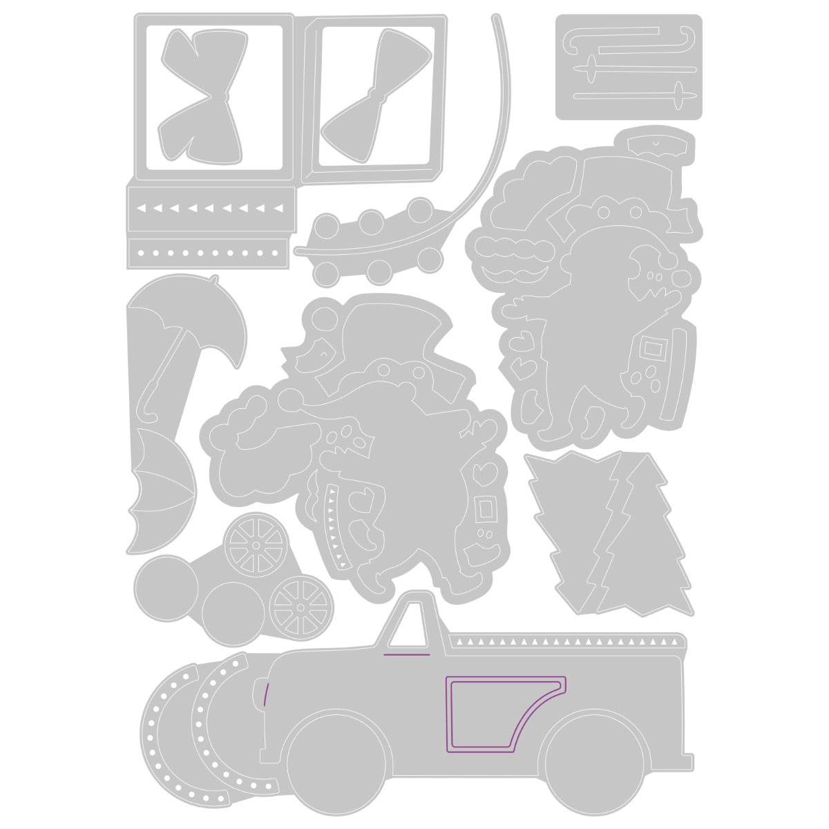 Sizzix Thinlits Die Set 11PK - Santa Activities – Sizzix.com