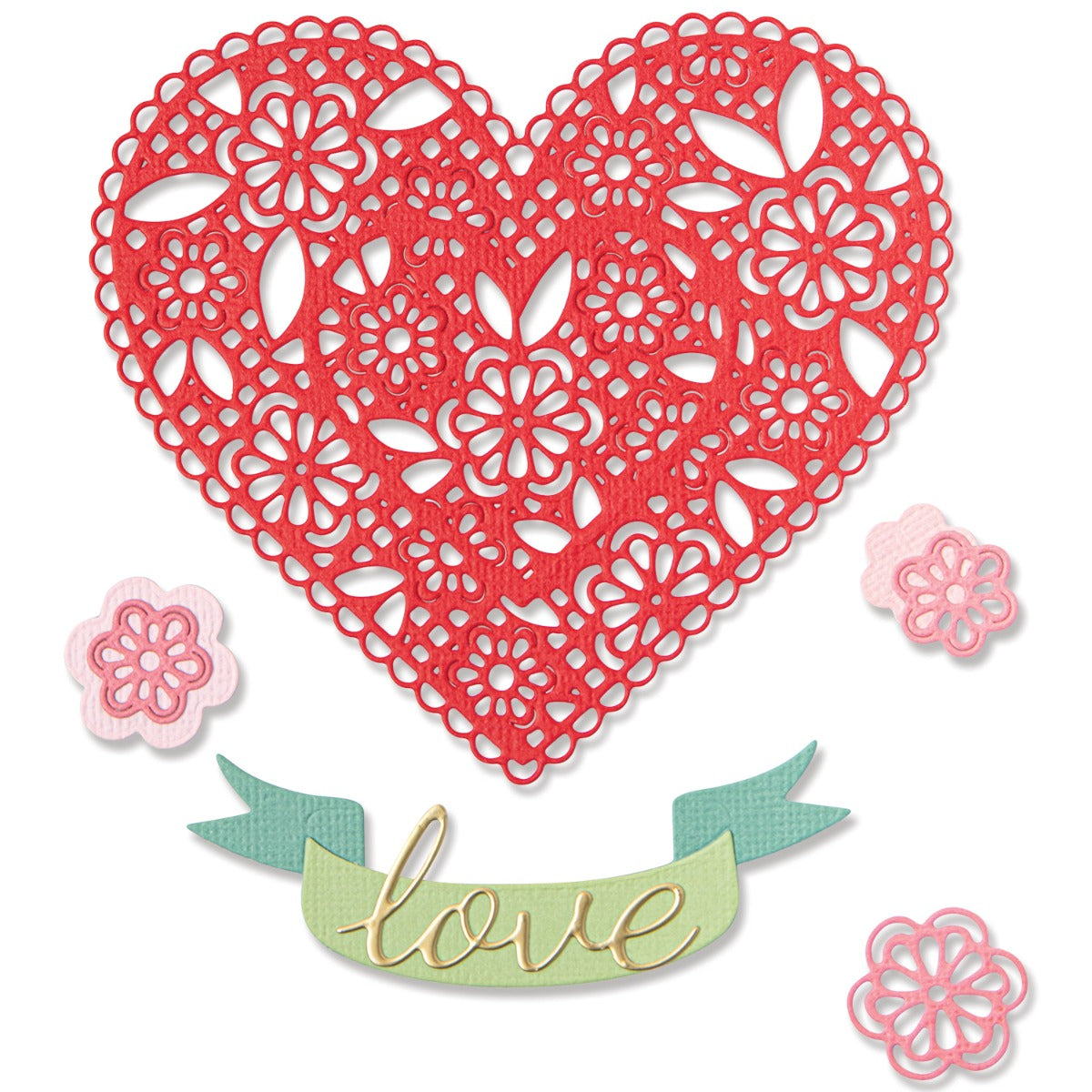 Sizzix Thinlits Die Set 10PK - Doily Heart – Sizzix.com