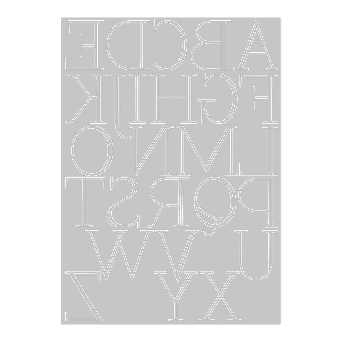 Thinlits Die - Elegant Capitals – Sizzix.com