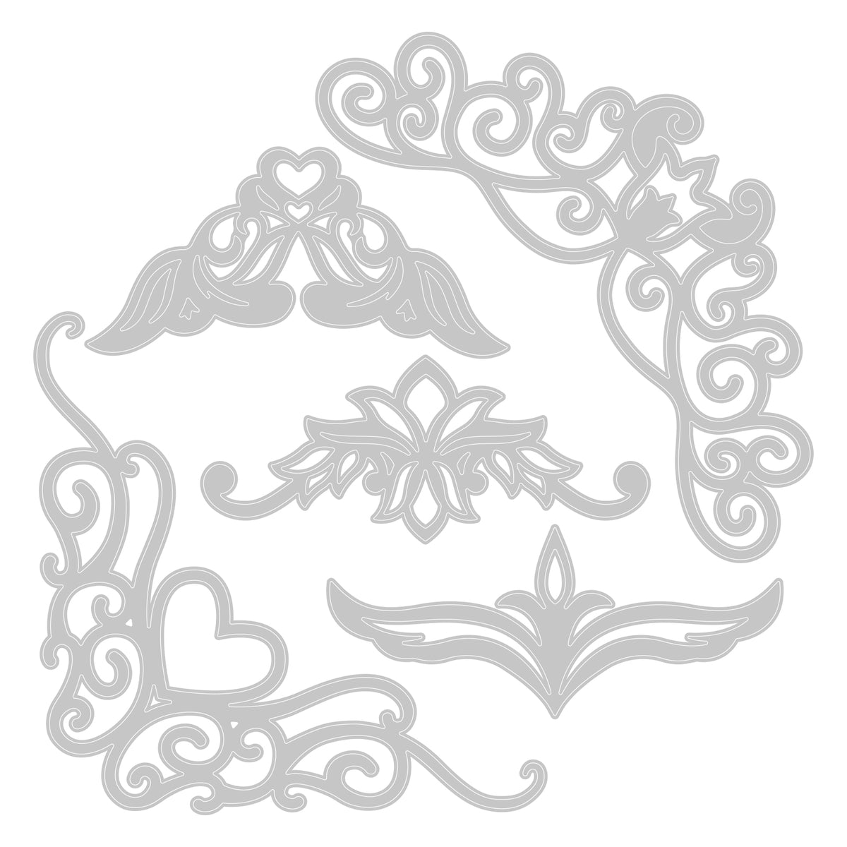 Sizzix Thinlits Die Set 5PK - Fanciful Corners – Sizzix.com