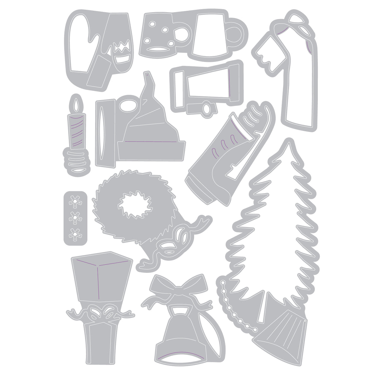 Sizzix Thinlits Die Set 12PK - Festive Things by Tim Holtz – Sizzix.com