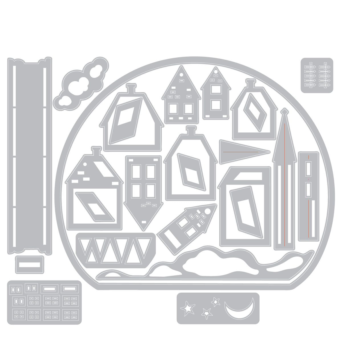 Sizzix Thinlits Die Set 26PK - Snowglobe #2 by Tim Holtz – Sizzix.com