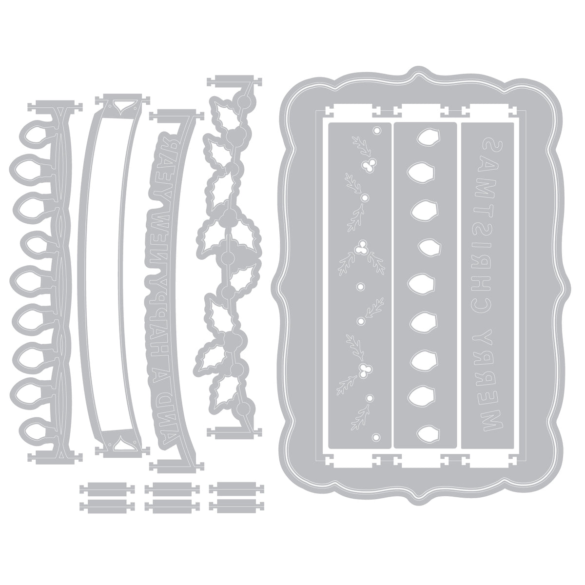 Sizzix Thinlits Die Set 15PK Snap and Swap - Merry Christmas by 49 and – Sizzix.com