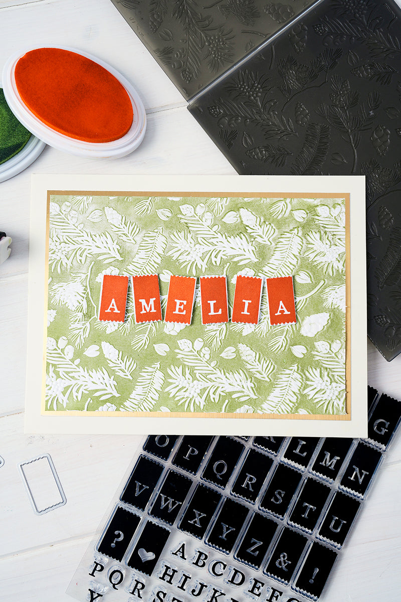 Sizzix 3D Textured Impressions A5 Embossing Folder - PinesÃƒ€š by 49 a ...