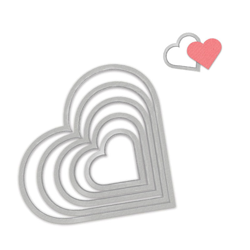 Sizzix Framelits Die Set 6PK - Hearts – Sizzix.com