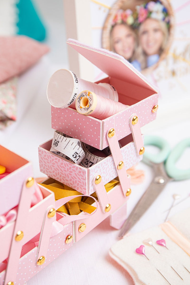 Sizzix ScoreBoards XL Die - Box, Cantilever Sewing Box by Eileen Hull ...