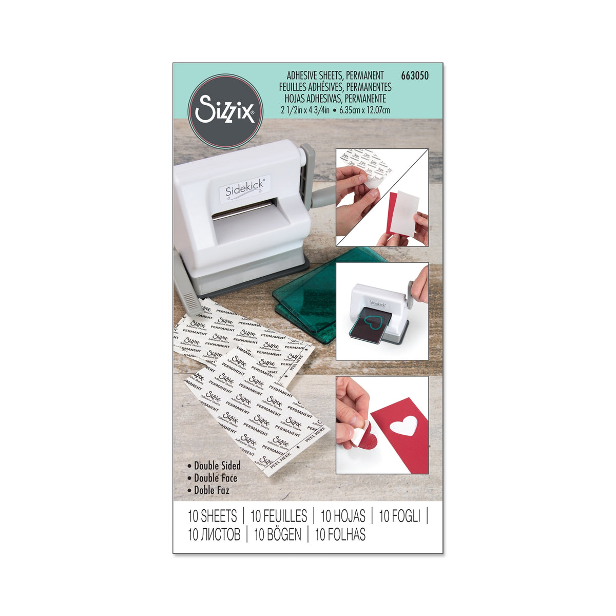 Sizzix Making Essential - Adhesive Sheets, 2 1/2" x 4 3/4", Permanent, – Sizzix.com