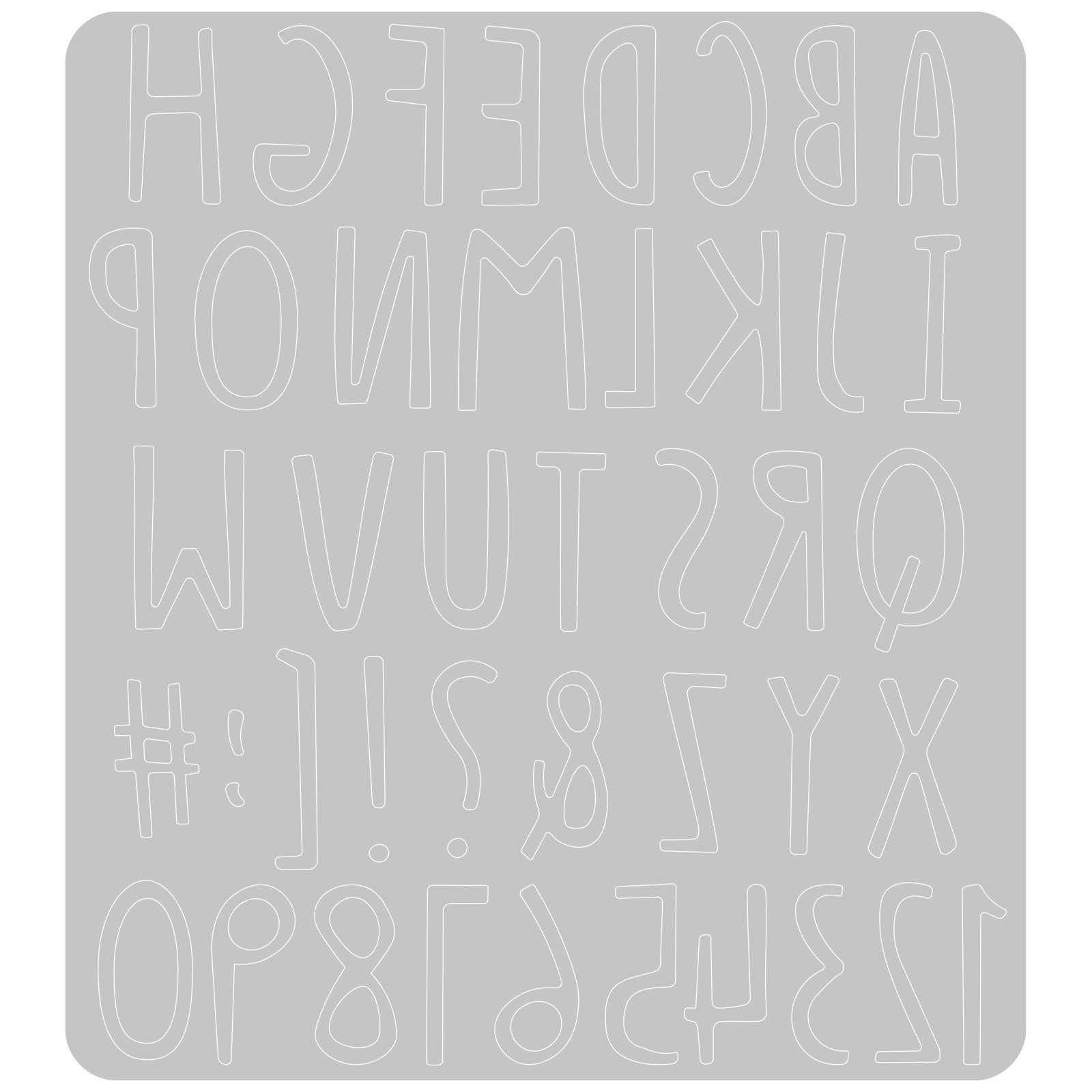 Sizzix Thinlits Die - Hand Drawn Alphabet – Sizzix.com