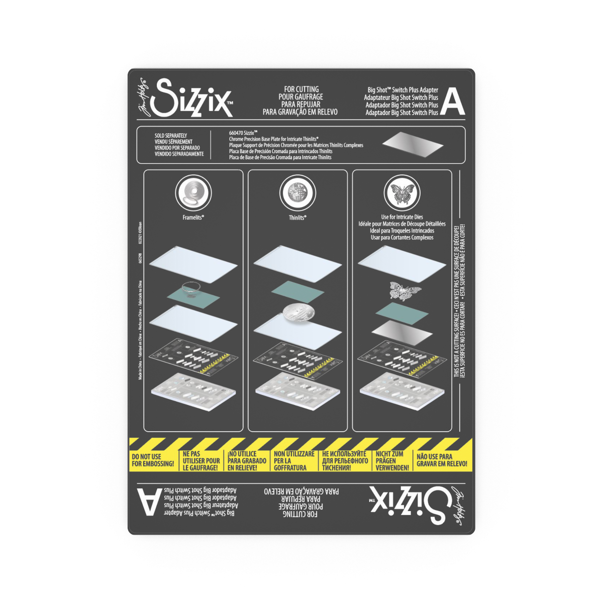 Sizzix Big Shot Switch Plus Accessory - Adapter A, Standard inspired b ...