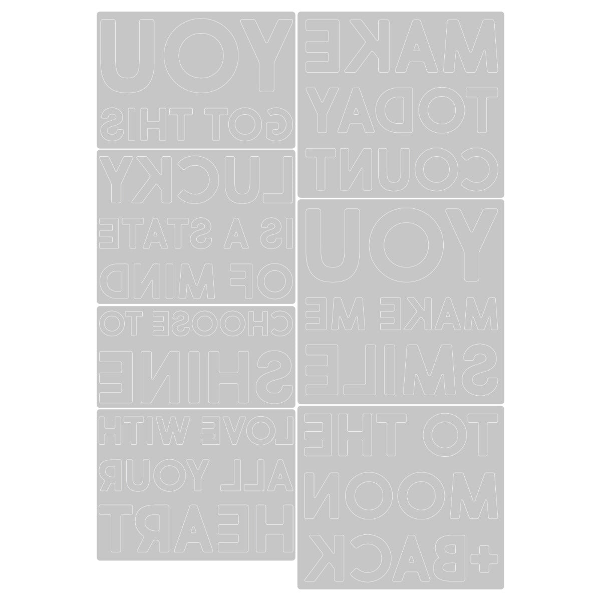Sizzix Thinlits Die Set 7PK - Bold Text #2 by Tim Holtz – Sizzix.com
