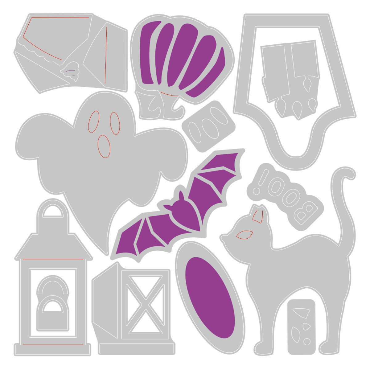 Sizzix Thinlits Die Set 14PK - Halloween Motifs – Sizzix.com