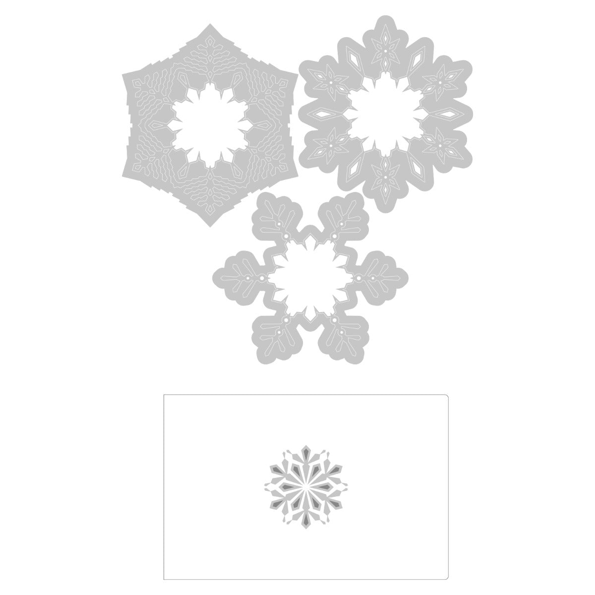 Sizzix Switchlits Embossing Folder - Winter Snowflakes – Sizzix.com