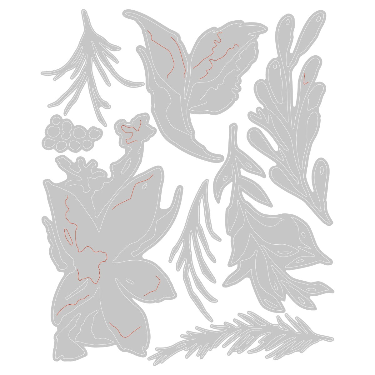 Sizzix Thinlits Die Set 8PK - Holiday Brushstroke #3 by Tim Holtz – Sizzix.com