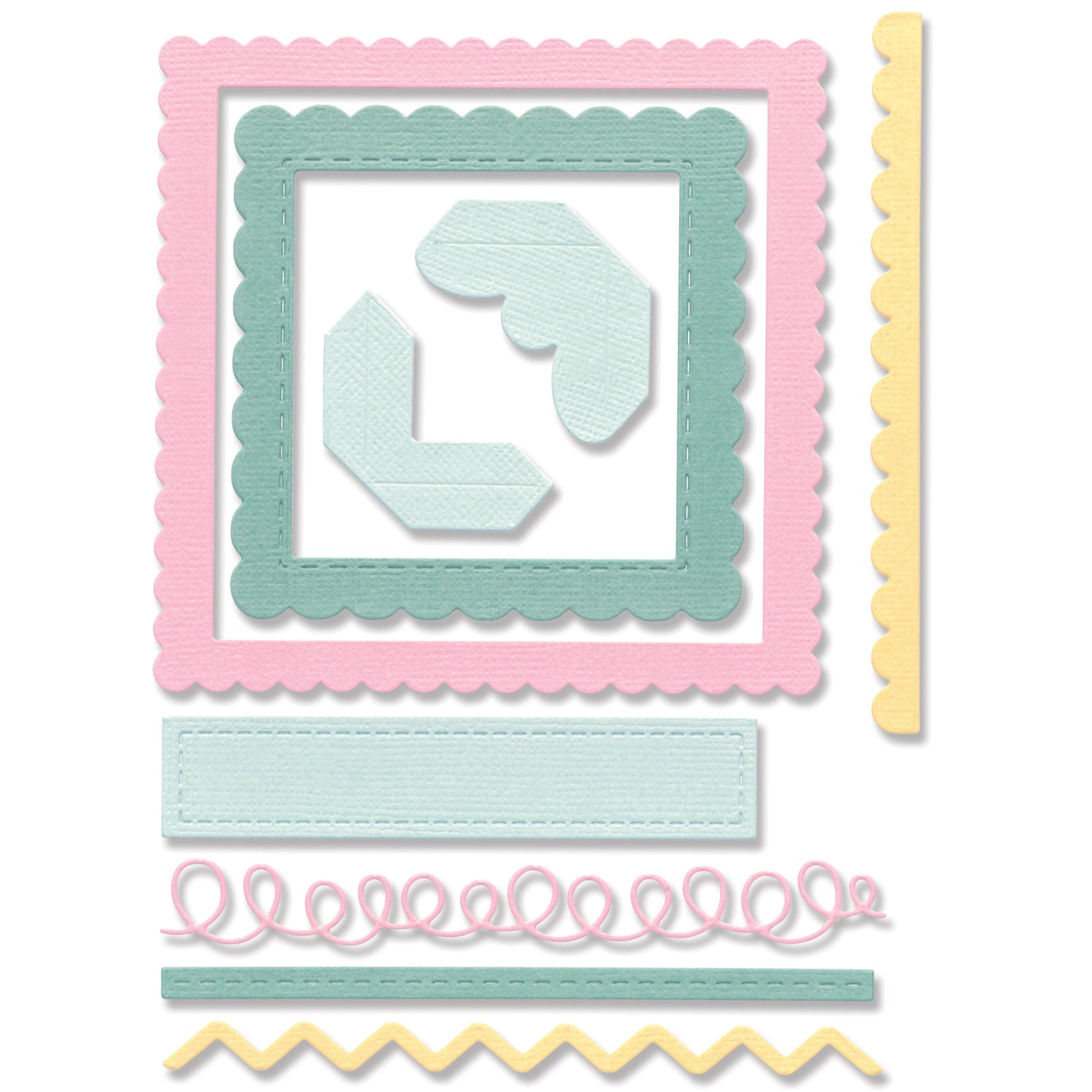Thinlits Die Set 9PK - Fabulous Frames & Borders by Debi Potter – Sizzix.com