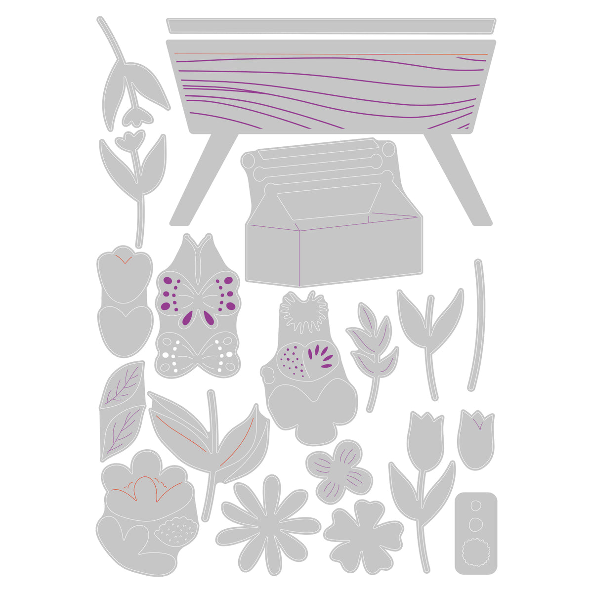 Sizzix Thinlits Die Set 20PK - In the Garden by Alexis Trimble – Sizzix.com