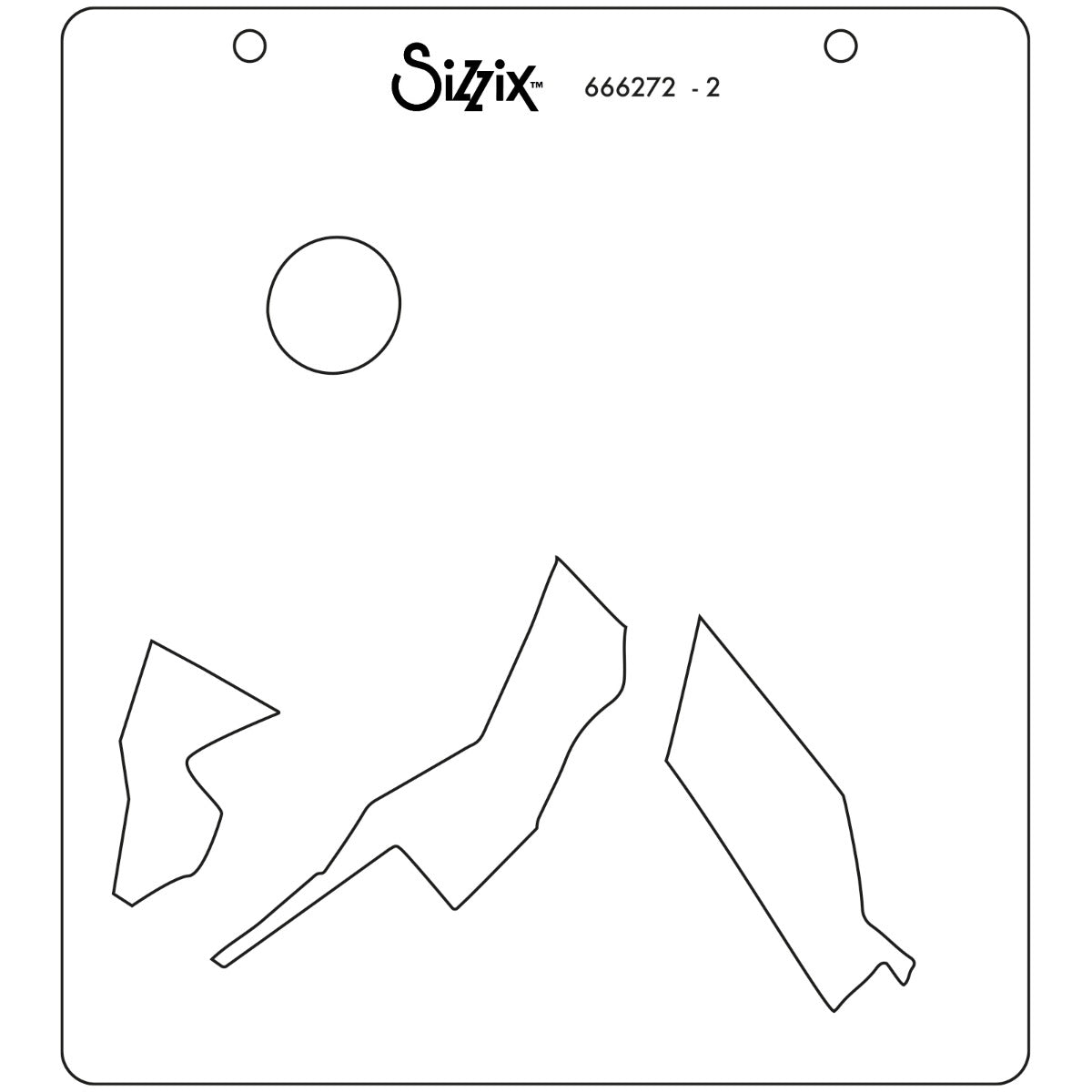 Layered Stencils 4PK - Mountain Scene – Sizzix.com