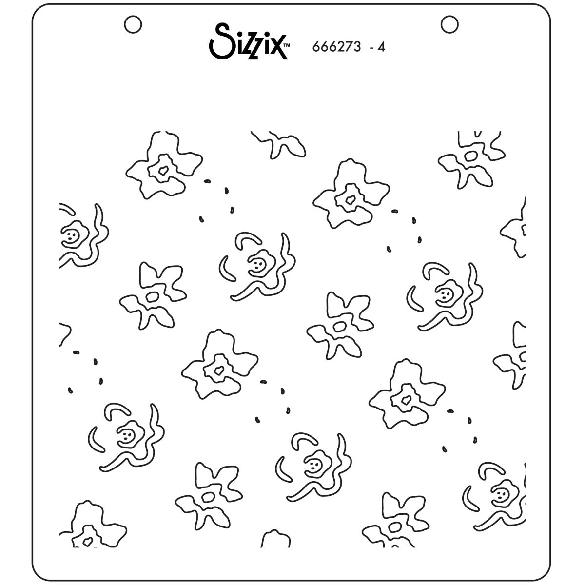 Layered Stencils 4PK - Flower Patch – Sizzix.com
