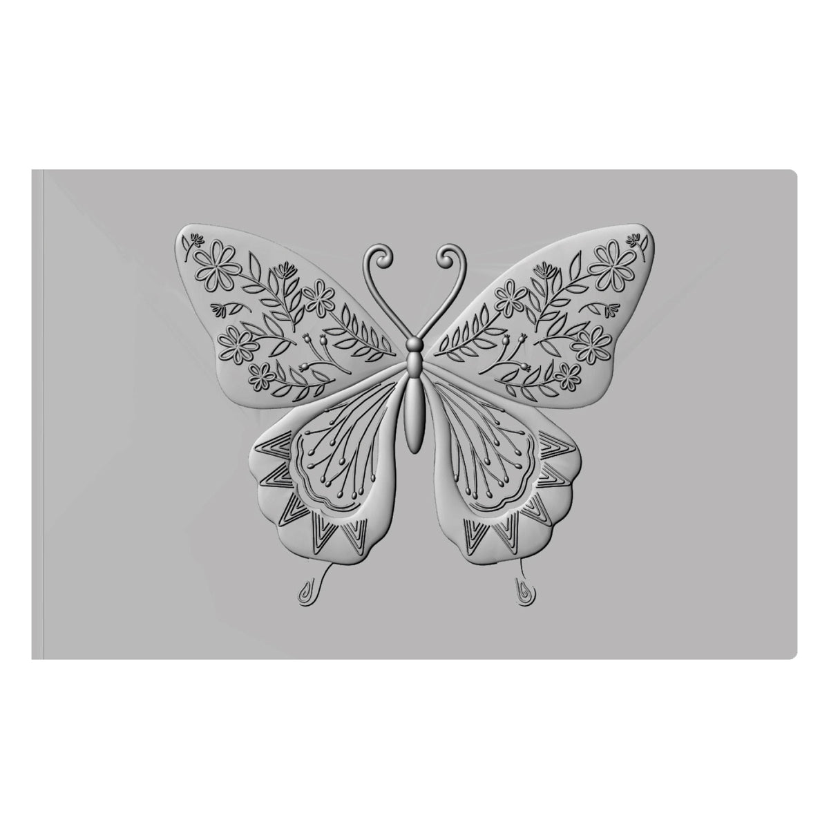 Sizzix 3-D Impresslits Embossing Folder - Floral Butterfly by Sizzix ...