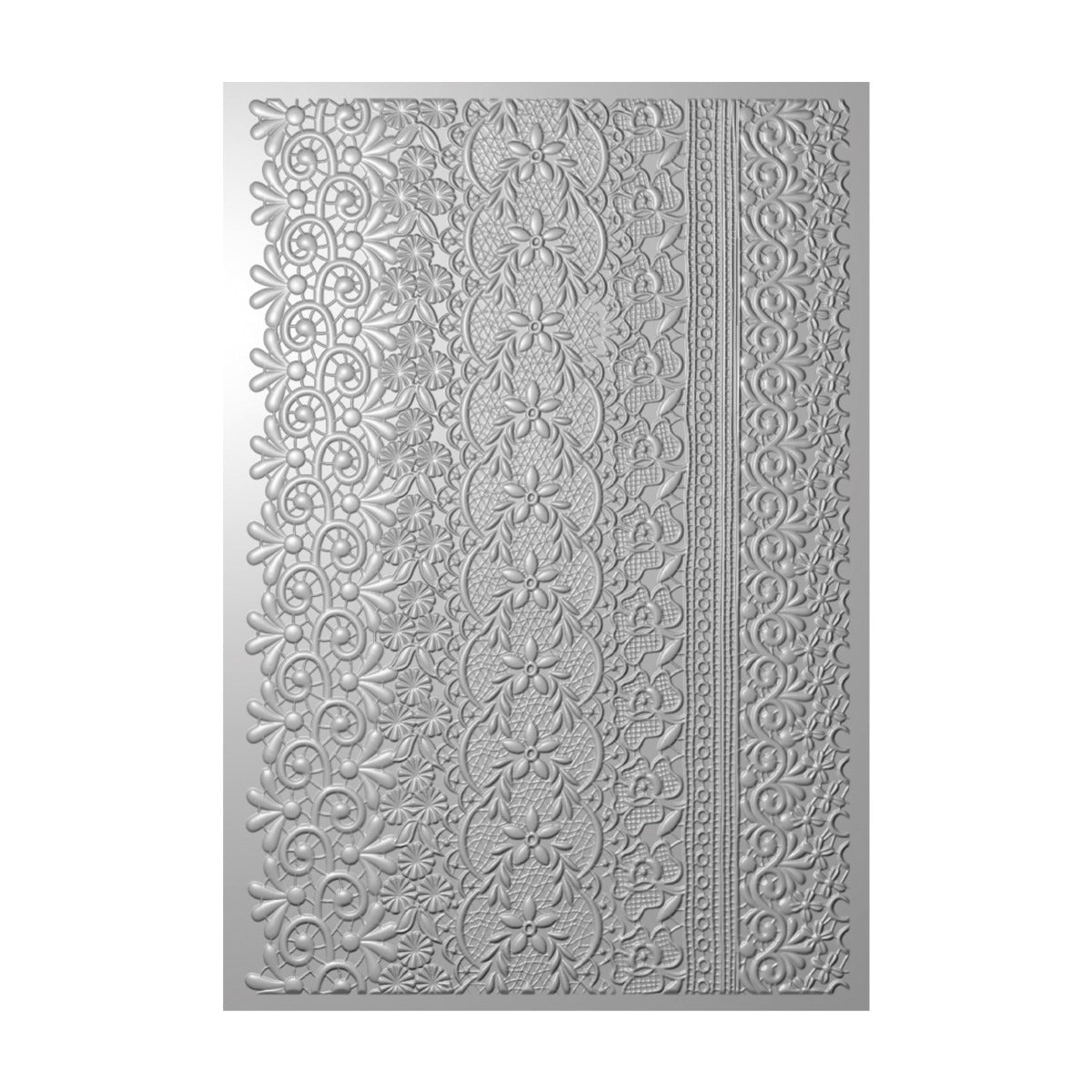 Sizzix 3-D Textured Impressions A5 Embossing Folder - Lace by Eileen H ...