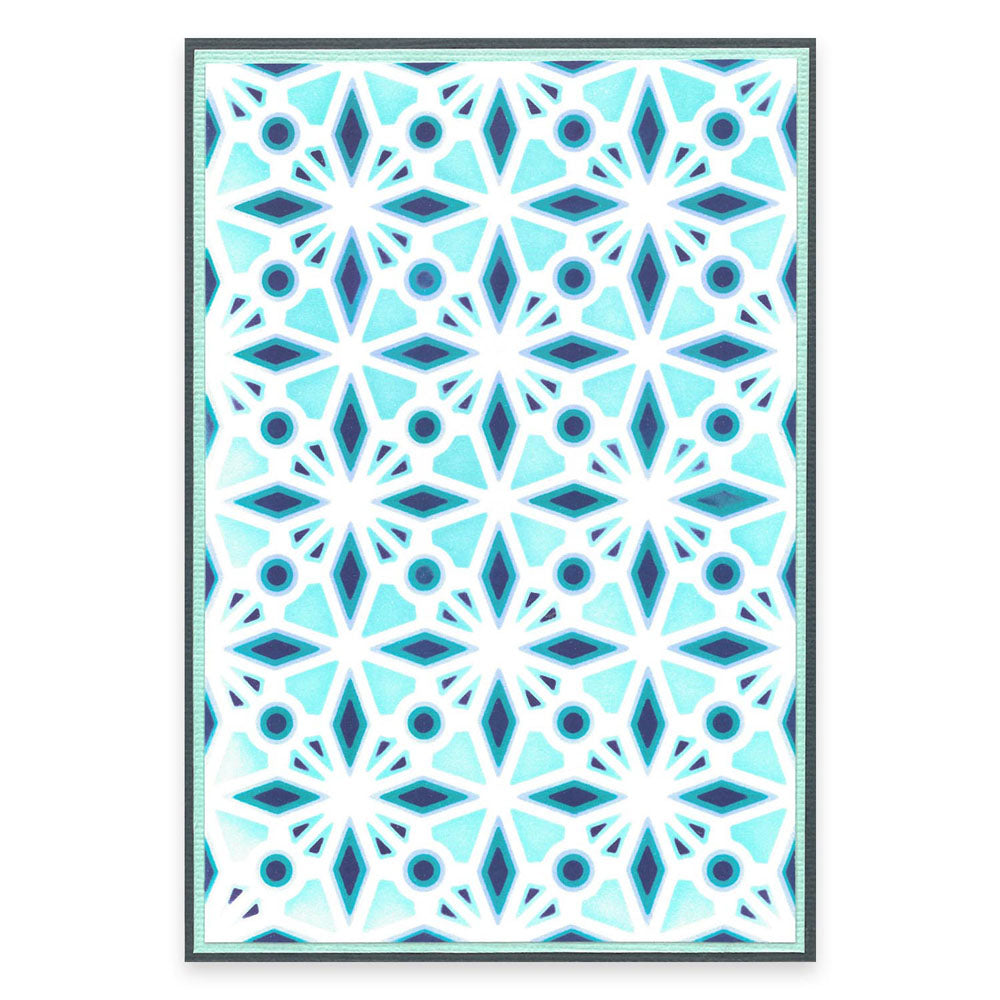 Sizzix A6 Layered Stencils 4PK - Geo Crystals – Sizzix.com