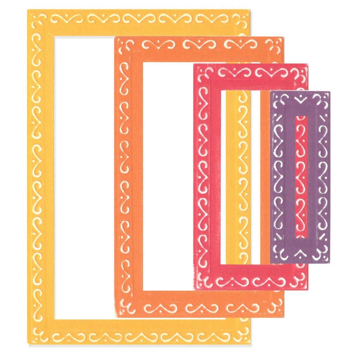 Sizzix Framelits Die Set 9PK - Fanciful Framelits, Renee Deco Rectangl – Sizzix.com