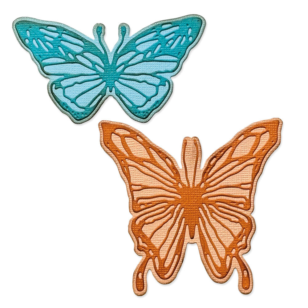 Sizzix Thinlits Die Set 4PK Vault Scribbly Butterfly by Tim Holtz ...