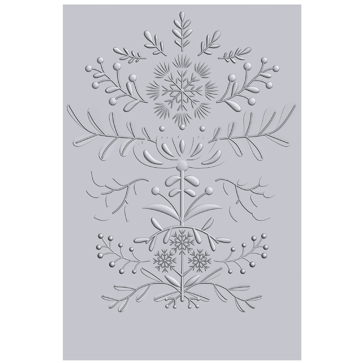 Sizzix 3-D Textured Impressions Embossing Folder Yuletide - by Catheri ...