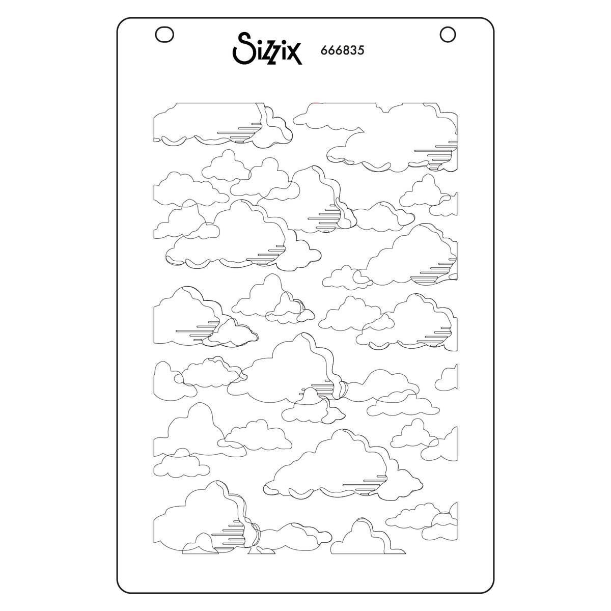 Sizzix A6 Layered Stencils 4PK - In the Clouds by Catherine Pooler ...