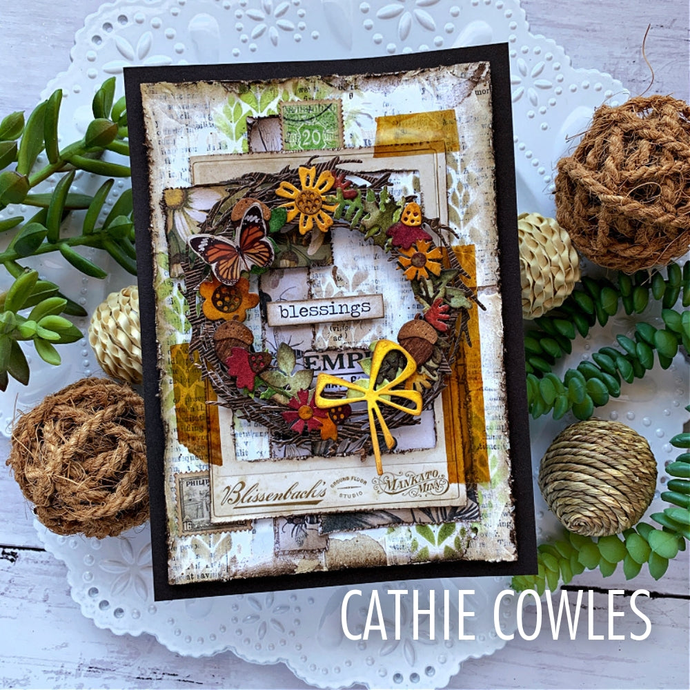 Sizzix Thinlits Die Set 14PK - Vault Foliage Wreath by Tim Holtz – Sizzix.com