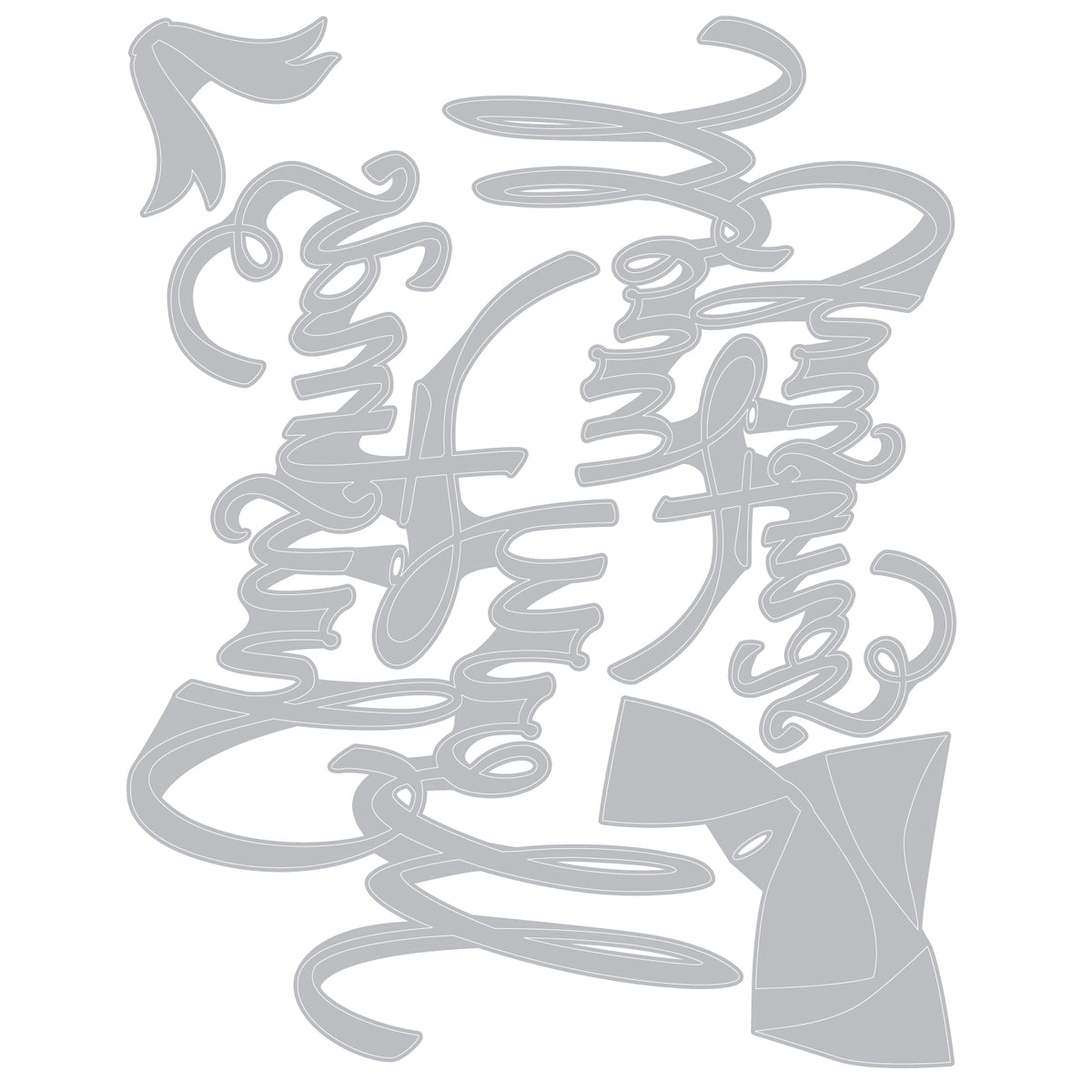 Sizzix Thinlits Die Set 4PK - Christmas Ribbon by Tim Holtz – Sizzix.com