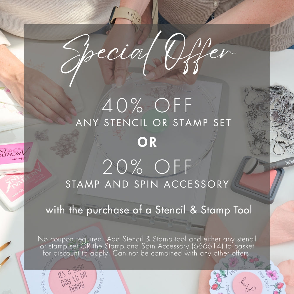 Sizzix Stencil & Stamp Tool Accessory - Stamp & Spin Tool – Sizzix.com