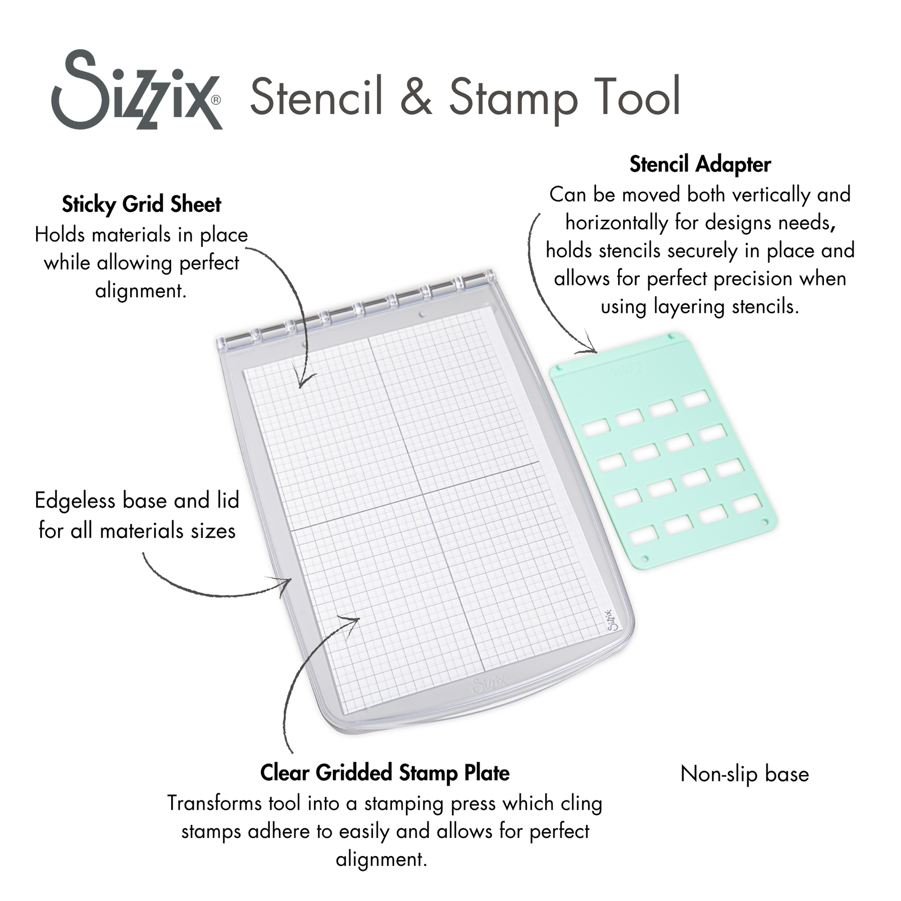 Sizzix Making Tool Stencil & Stamp Tool – Sizzix.com