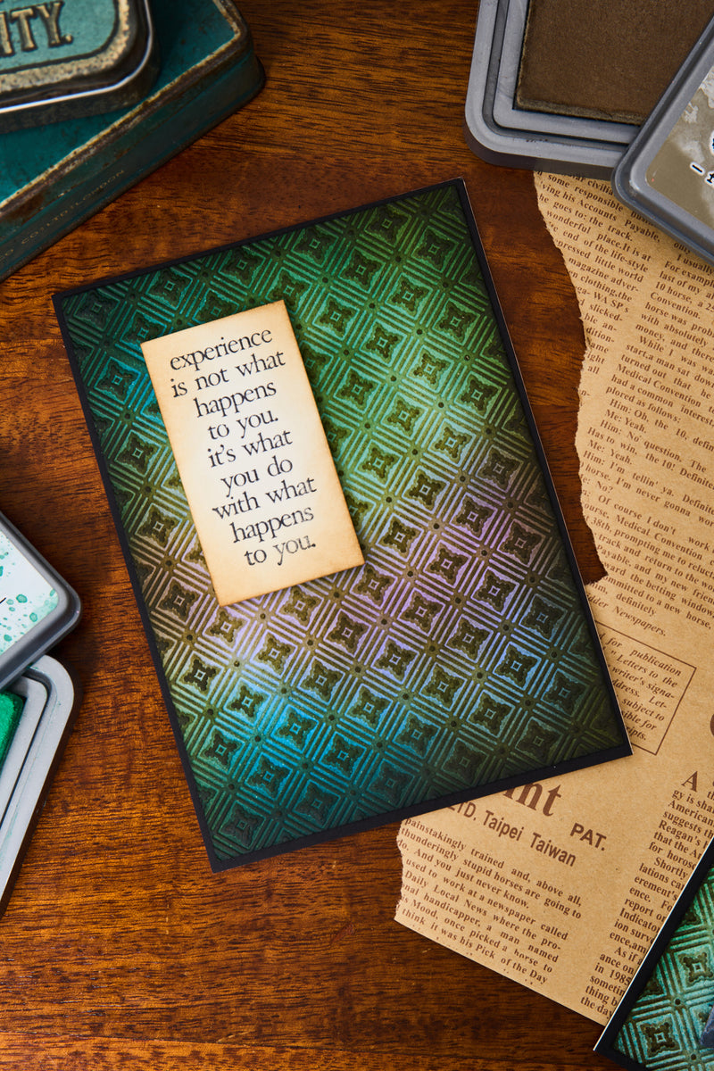 Sizzix Multi Level Textured Impressions Embossing Folder - Vault Diamo ...