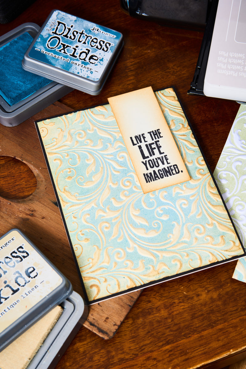 Sizzix Multi Level Textured Impressions Embossing Folder - Vault Flour ...