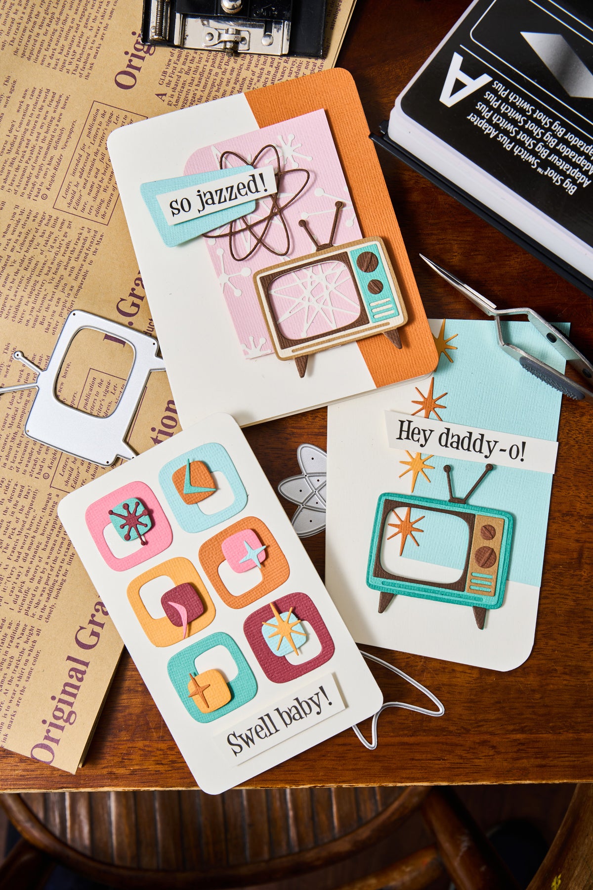 Sizzix Thinlits 24PK Die Set - Vault Atomic Retro by Tim Holtz – Sizzix.com